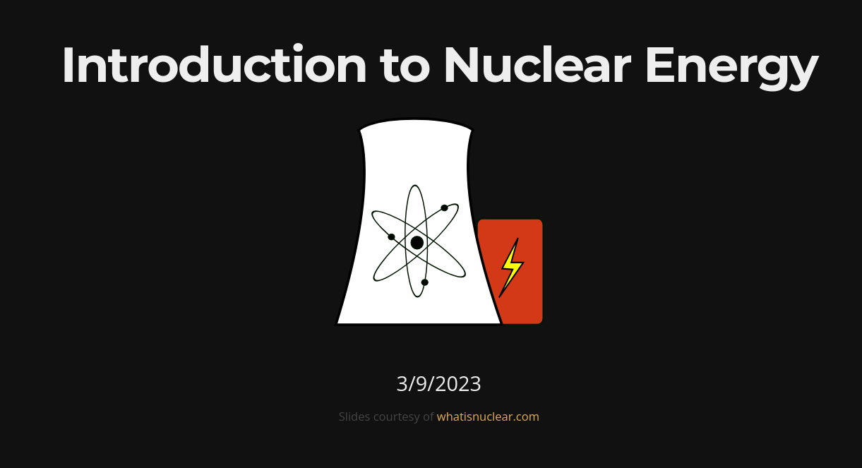 Introduction to Nuclear Energy slides
